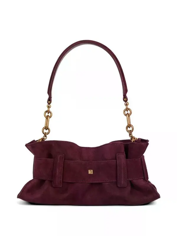 Balmain Anthem Mini Suede Leather Bag
