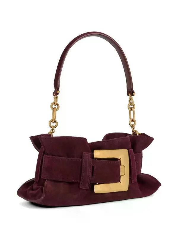 Balmain Anthem Mini Suede Leather Bag