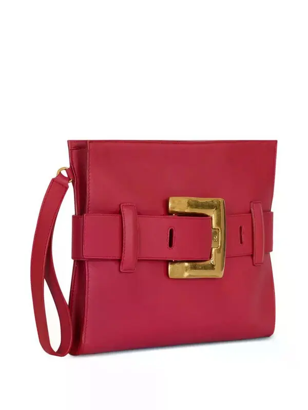 Balmain Anthem Smooth Leather Clutch