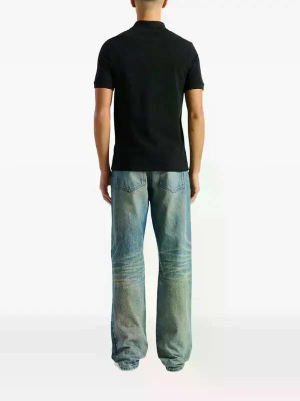 Balmain Embroidered Vintage Polo - Black