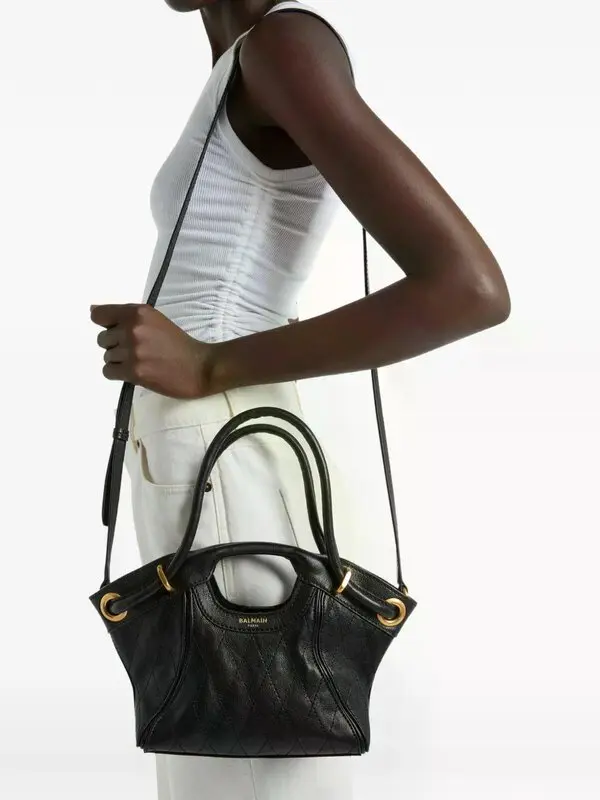 Balmain Small Leather Tote