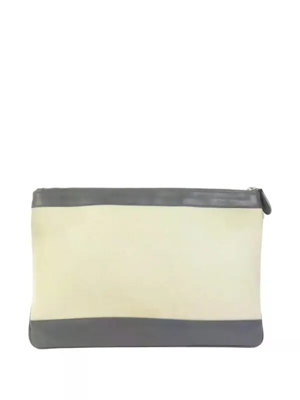 Balenciaga M Clip Canvas Clutch Bag