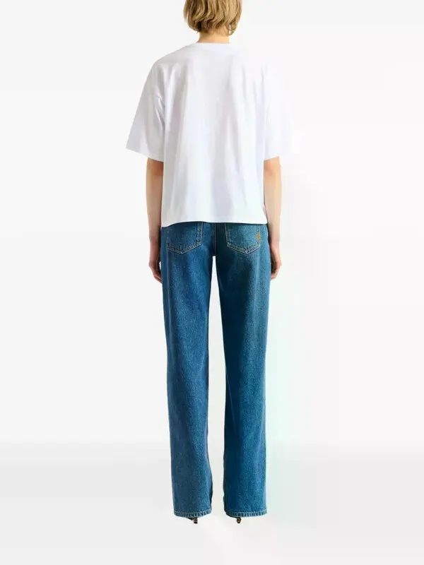 Balmain Printed Flower Logo T-shirt