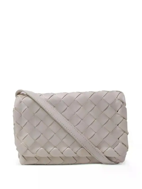 Bottega Veneta Intrecciato Leather Shoulder Bag - Neutrals