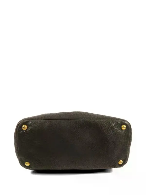 Prada Side-pocket Leather Tote Bag
