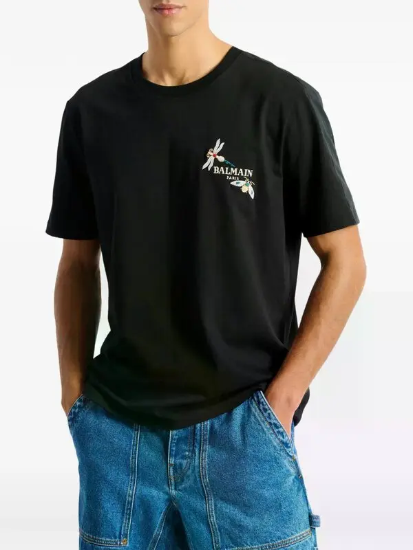 Balmain Embroidered Insect T-shirt