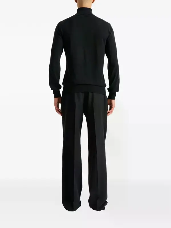 Balmain Logo-embroidered Roll-neck Sweater