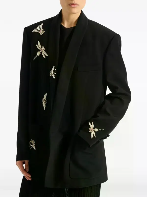 Balmain Embroidered Insect Jacket