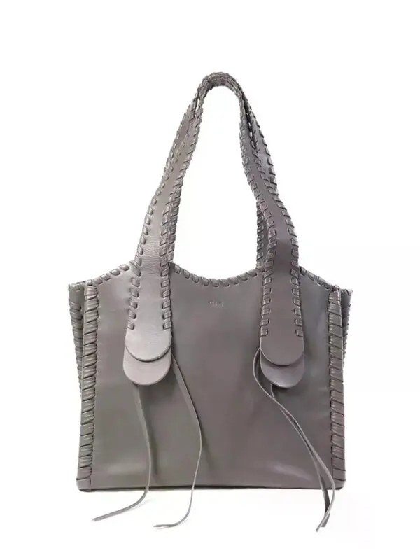 Chloé Mony Whipstitch Tote Bag - Grey