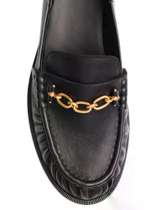 Balmain Sync Smooth Leather Loafers