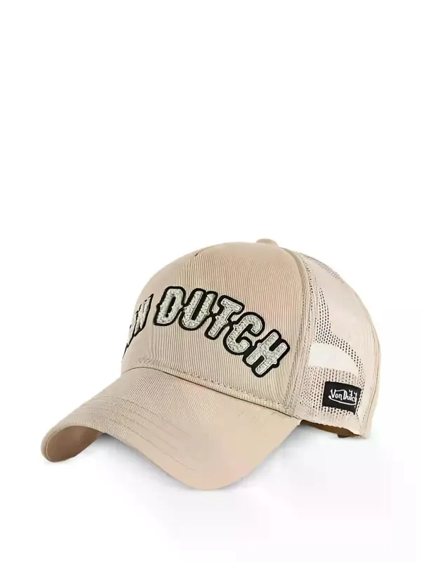 VON DUTCH Buckle M Logo Patch Cap - Neutrals