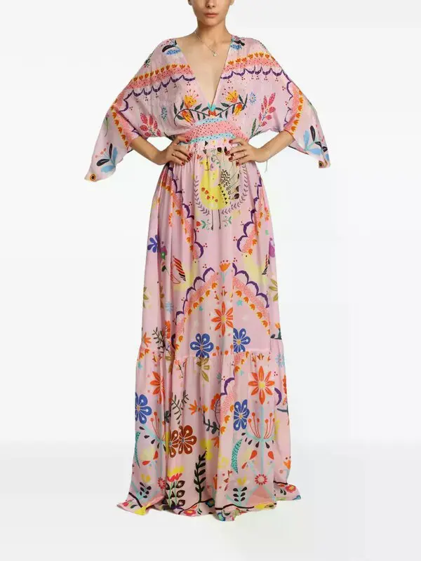 MIAU BY CLARA ROTESCU Bagatelle Maxi Dress - Pink