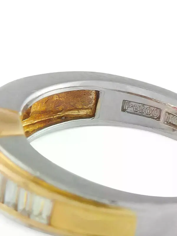 LB EXCLUSIVE Ruby And Diamond Ring In 18k Yellow Gold And Platinum