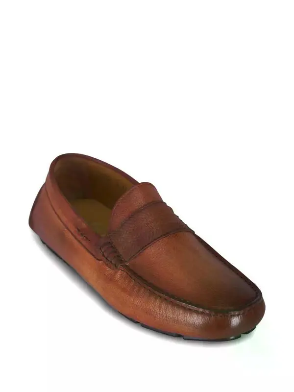 Martin Dingman Leather Penny Loafers