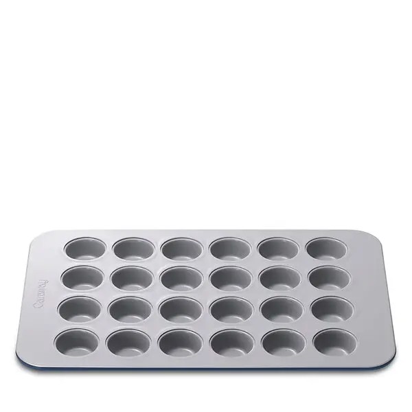 CARAWAY Ceramic Nonstick 24 Cup Mini Muffin Pan - Navy
