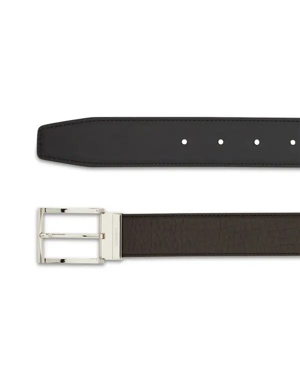 FERRAGAMO Reversible Leather Belt - T.moro