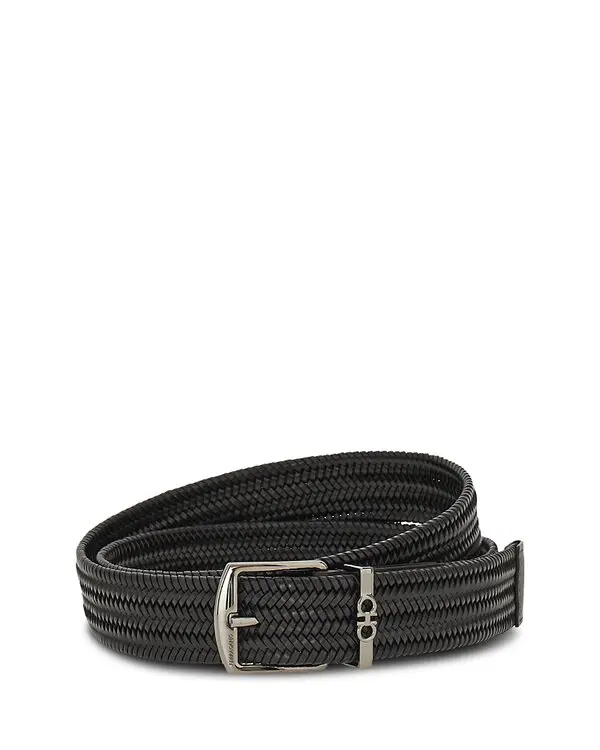 FERRAGAMO Woven Belt - Testa Di Moro