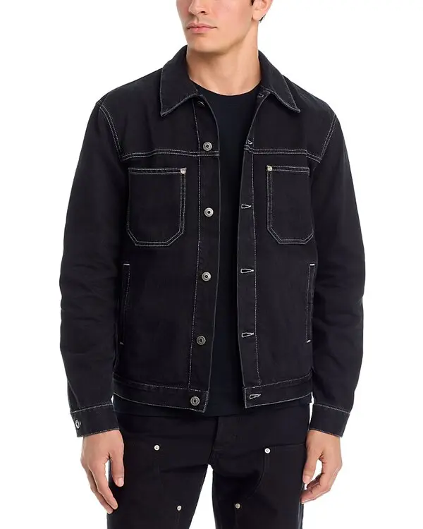 Off-White Half Arrow Trucker Jacket - Black