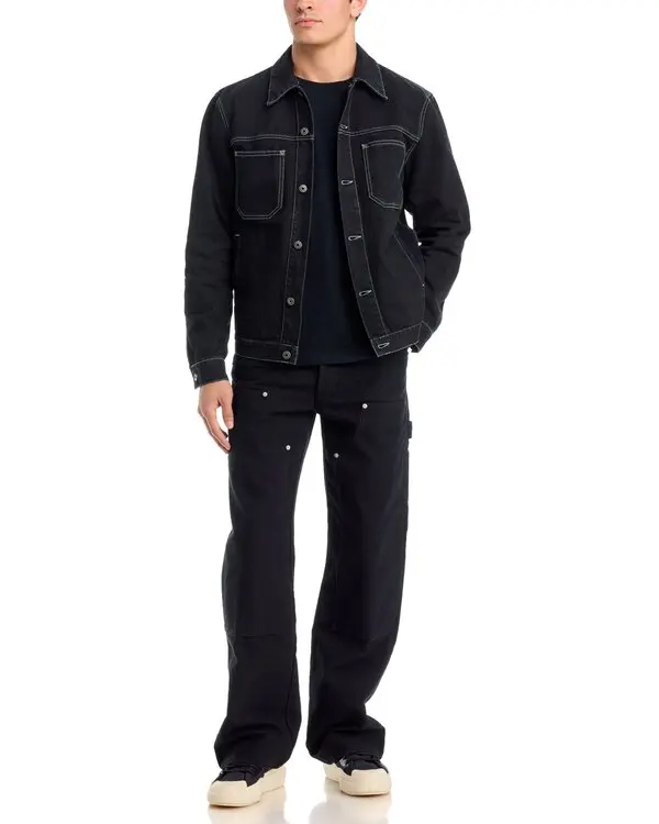 Off-White Half Arrow Trucker Jacket - Black