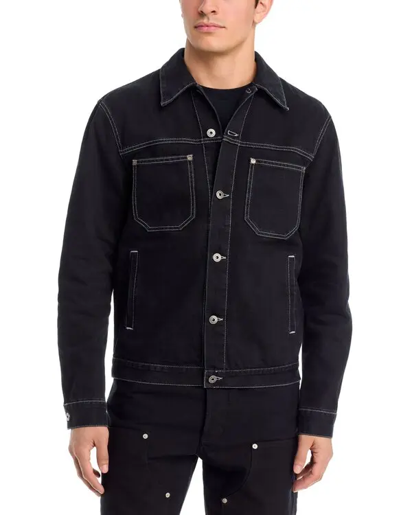 Off-White Half Arrow Trucker Jacket - Black