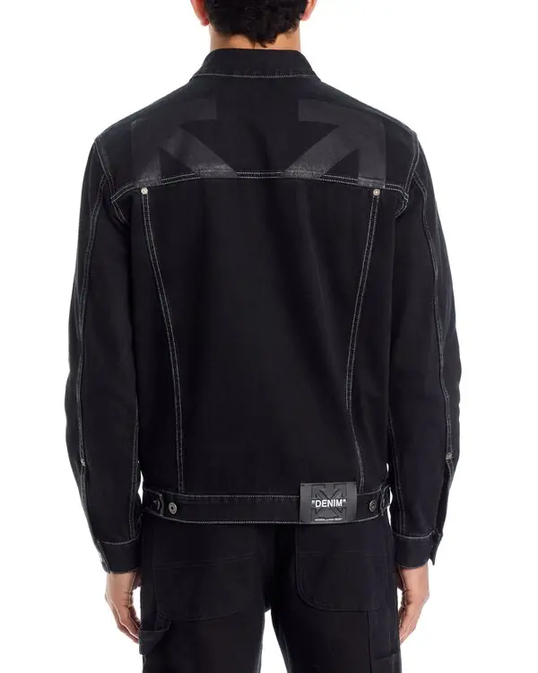 Off-White Half Arrow Trucker Jacket - Black
