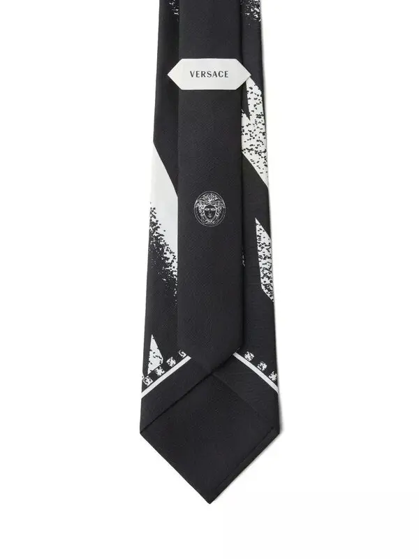 Versace Graphic Print Neck Tie