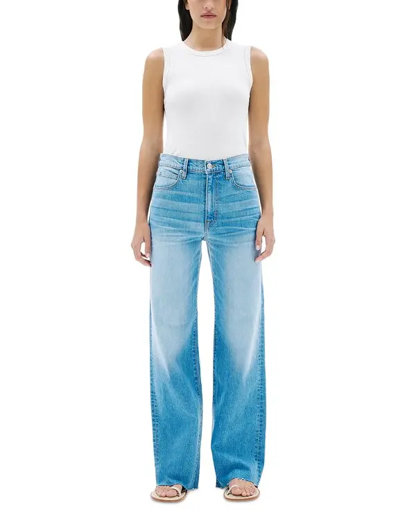 SLVRLAKE Grace High Rise Wide Leg Jeans - Slow Dancer