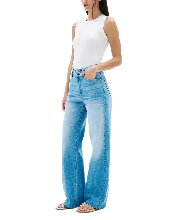 SLVRLAKE Grace High Rise Wide Leg Jeans - Slow Dancer