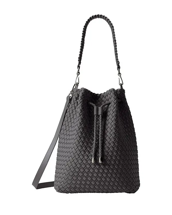 NAGHEDI Mercer Woven Bucket Bag - Ash