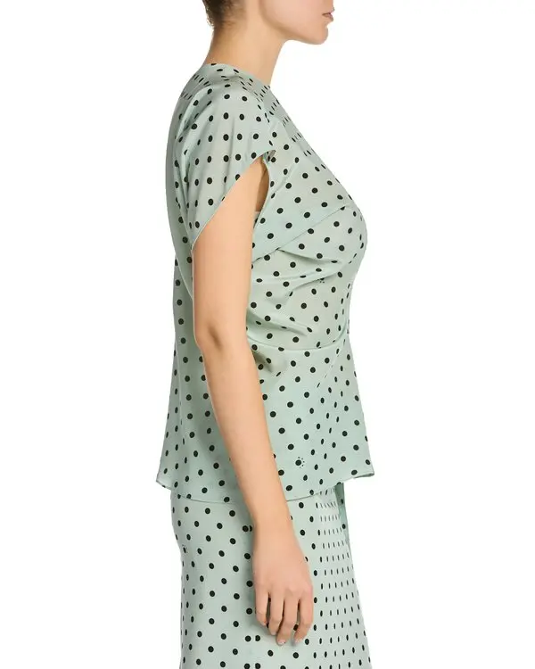 Marni Polka Dot Silk Blend Top