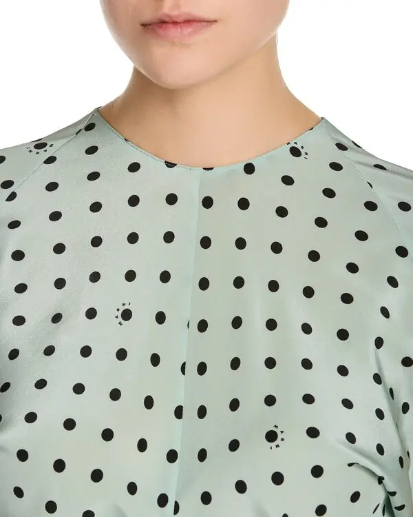 Marni Polka Dot Silk Blend Top