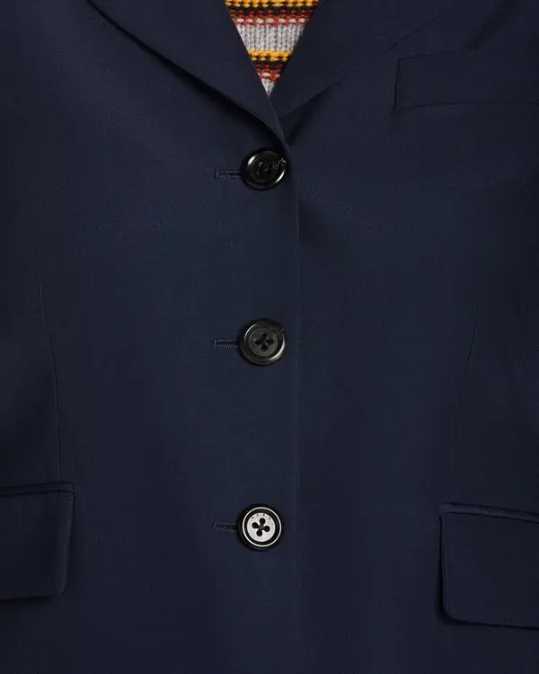Marni Cropped Notch Lapel Jacket