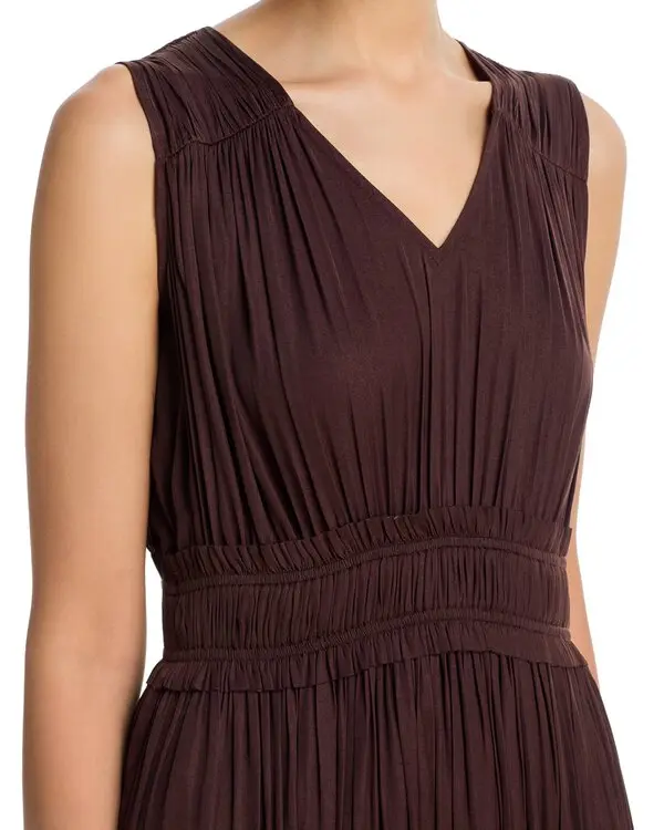T Tahari V-neck Midi Dress