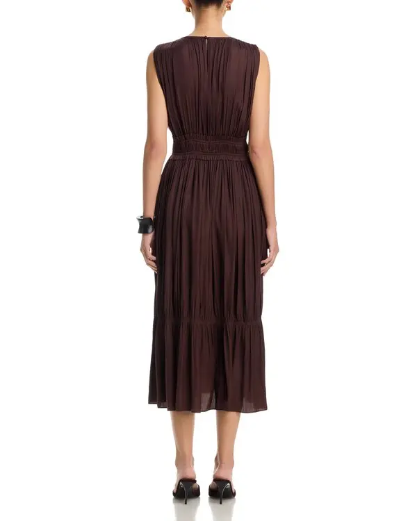 T Tahari V-neck Midi Dress