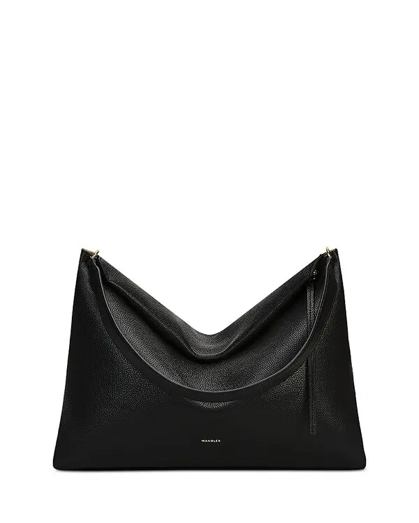 WANDLER Penelope Large Leather Tote Bag - Black