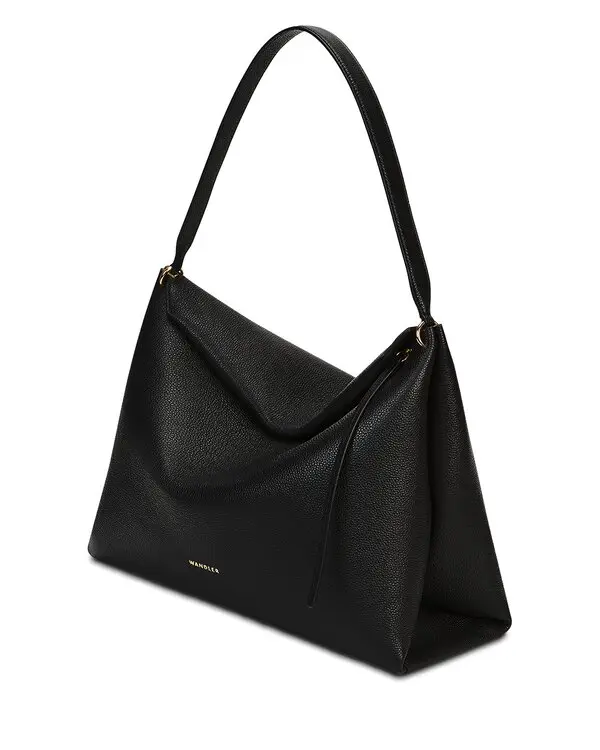 WANDLER Penelope Large Leather Tote Bag - Black