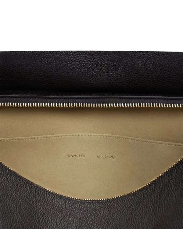 WANDLER Penelope Large Leather Tote Bag - Black