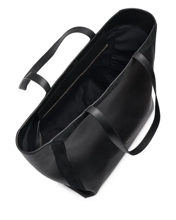 WANDLER Leather Tote Bag - Black