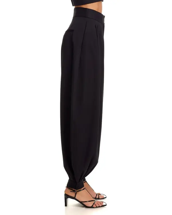 Altuzarra Chapman Pleated Wool Blend Trousers - Black
