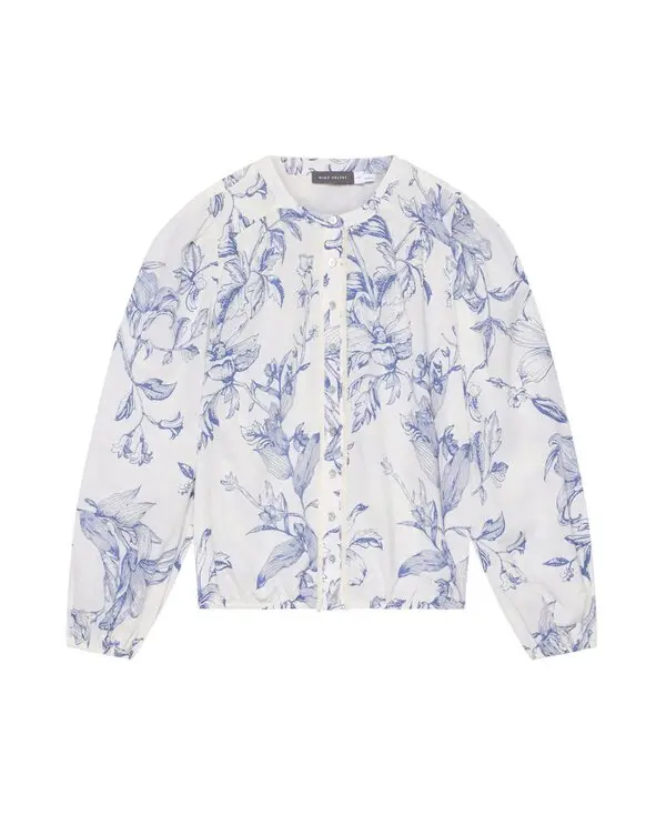 Mint Velvet Floral Print Cotton Blouse