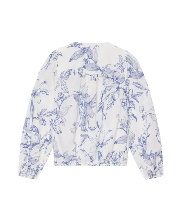 Mint Velvet Floral Print Cotton Blouse