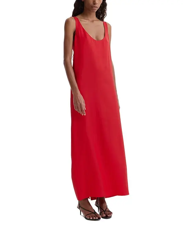 RÓHE Silk Maxi Dress - Red