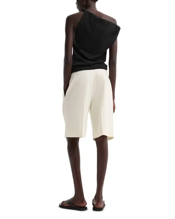 RÓHE Sculptural Cotton-silk Blend Top With Asymmetrical Draping