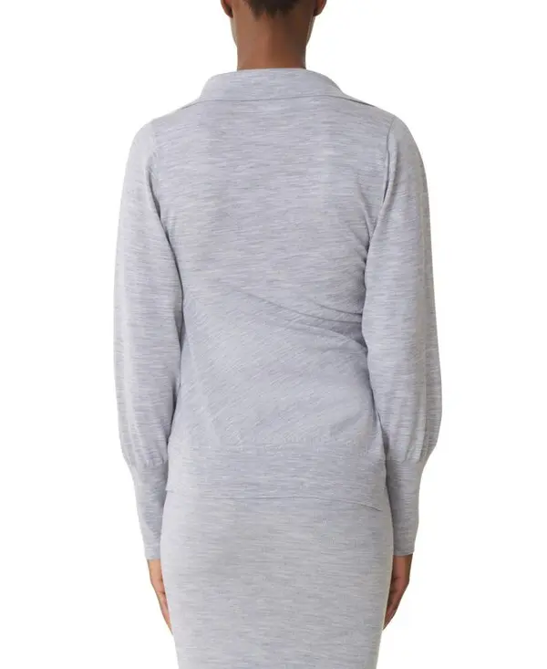 LANVIN Draped Wool Cardigan