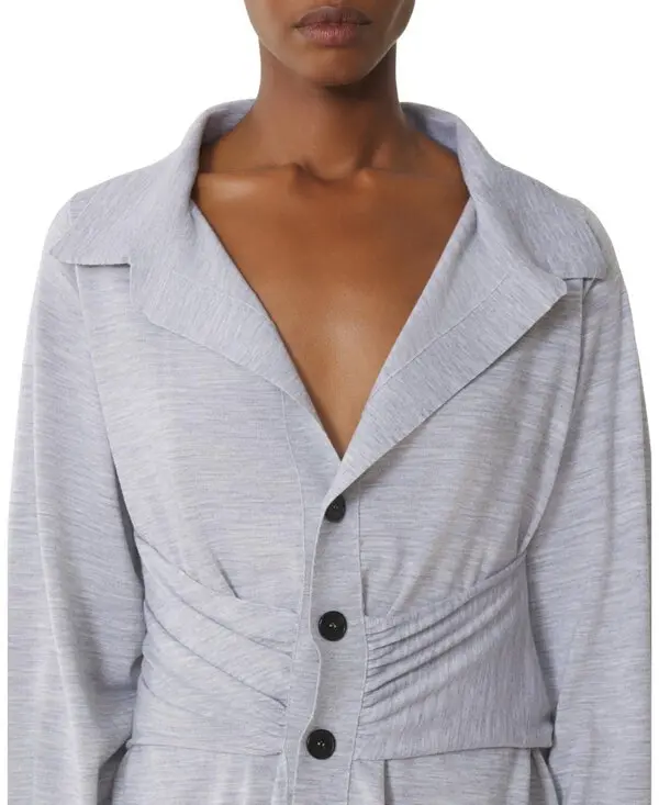 LANVIN Draped Wool Cardigan