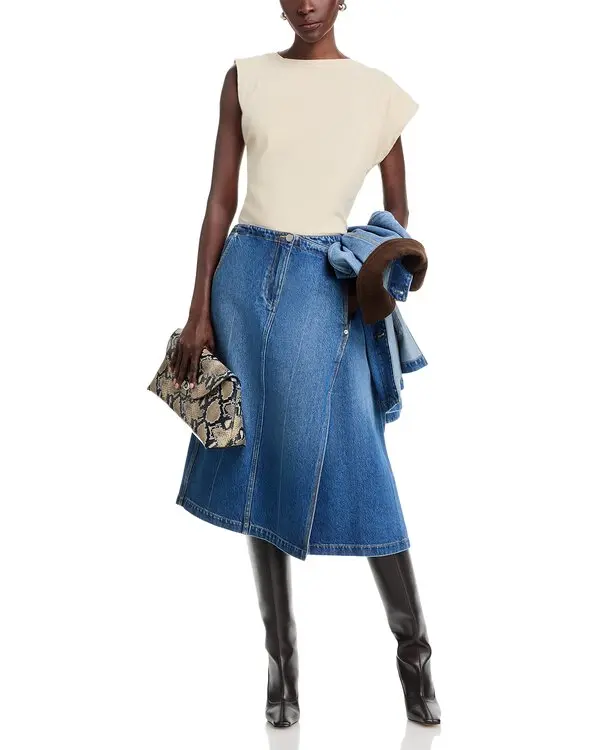 3.1 Phillip Lim Asymmetrical Denim Skirt