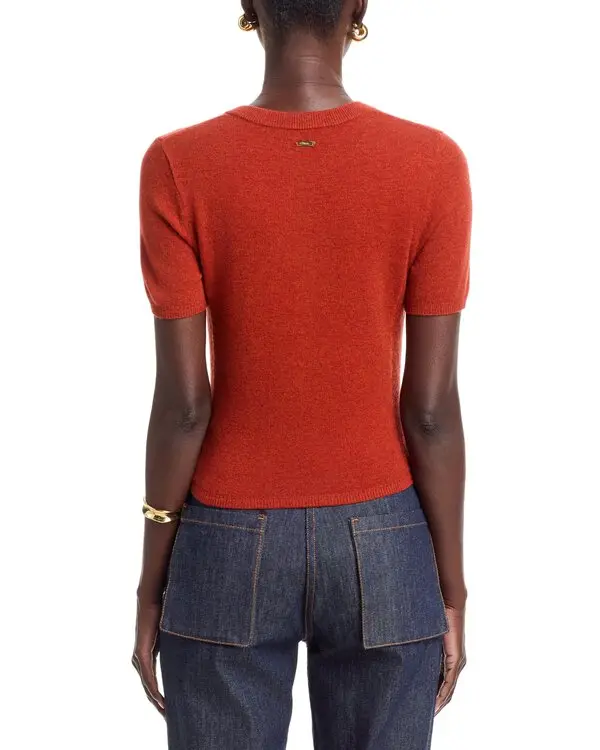 3.1 Phillip Lim Henley Short Sleeve Sweater