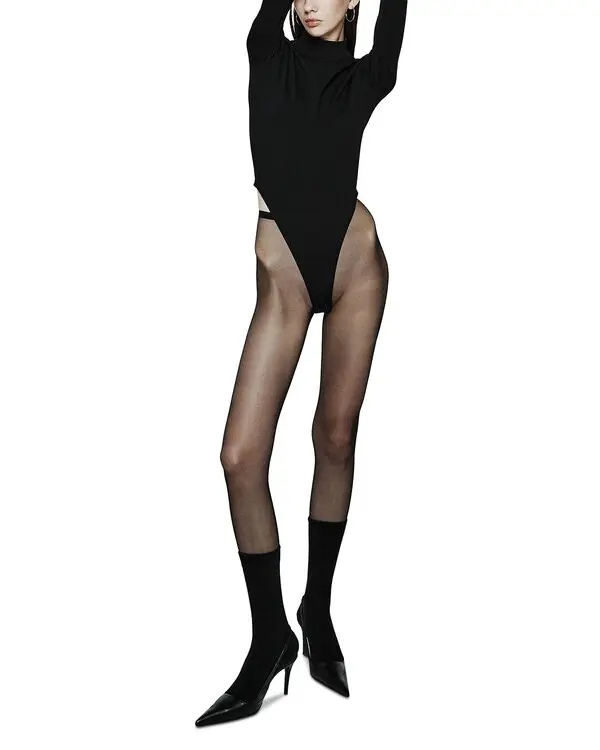 L'EMIUNE Long Sleeve High Neck Bodysuit