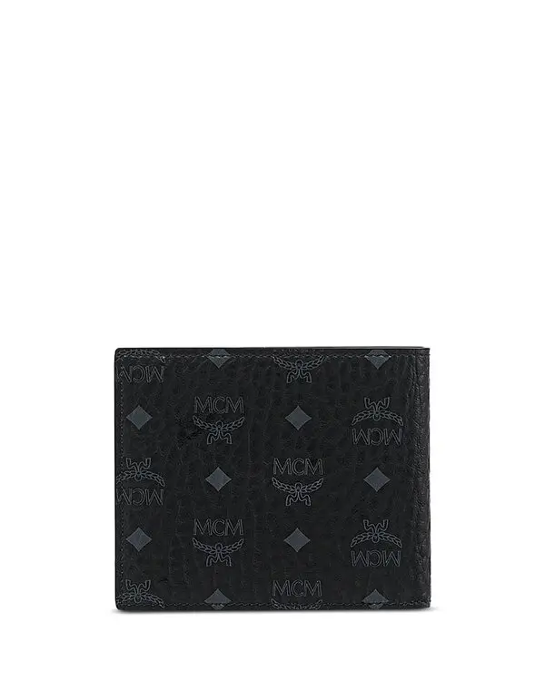 Mcm Aren Visetos Logo Wallet - Black