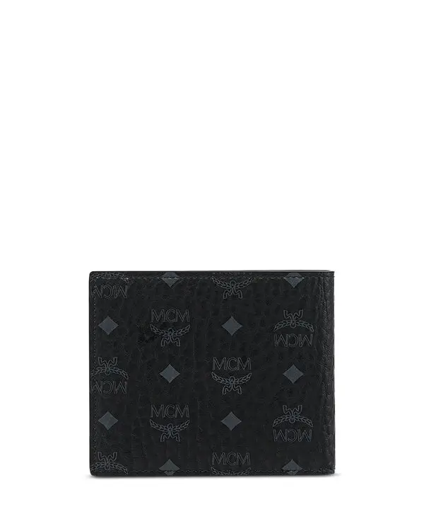Mcm Aren Visetos Logo Wallet - Black